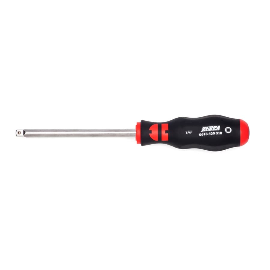 Zebra Socket Drive Screwdriver With 1/4" Square Tip, Includes Ratchet ...
