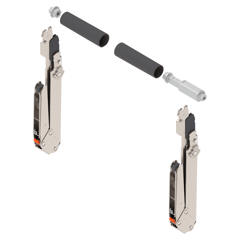 Aventos HL Top Lift Up Lever Set, Nickel-Plated, 340mm - 390mm Cabinet ...