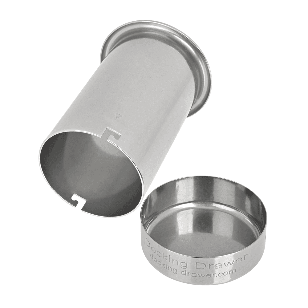 3" Round Capped Bottom Docking Drawer Canister, Stainless Steel | Würth ...