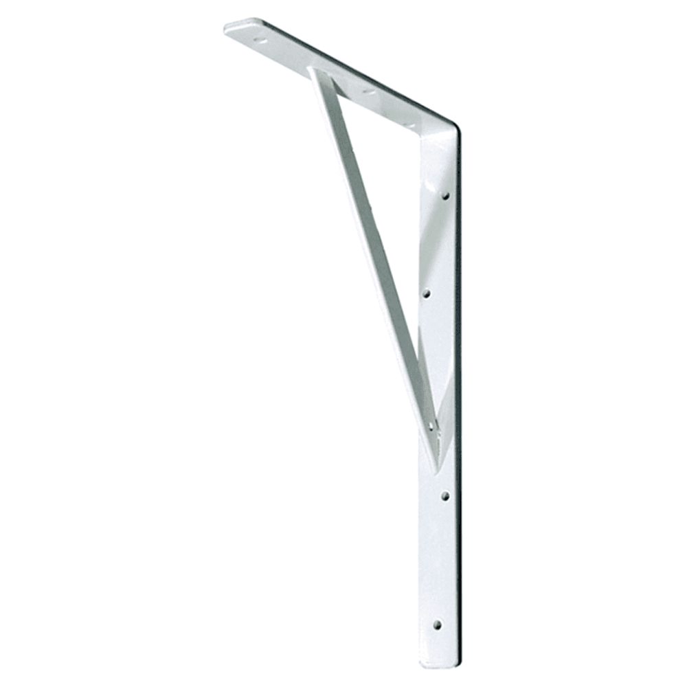 13" Heavy Duty L-Bracket, White Finish | Würth Louis & Company