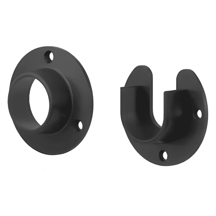 1-5/16" Pole Sockets, Satin Black, 1 Open, 1 Closed | Würth Louis & Company