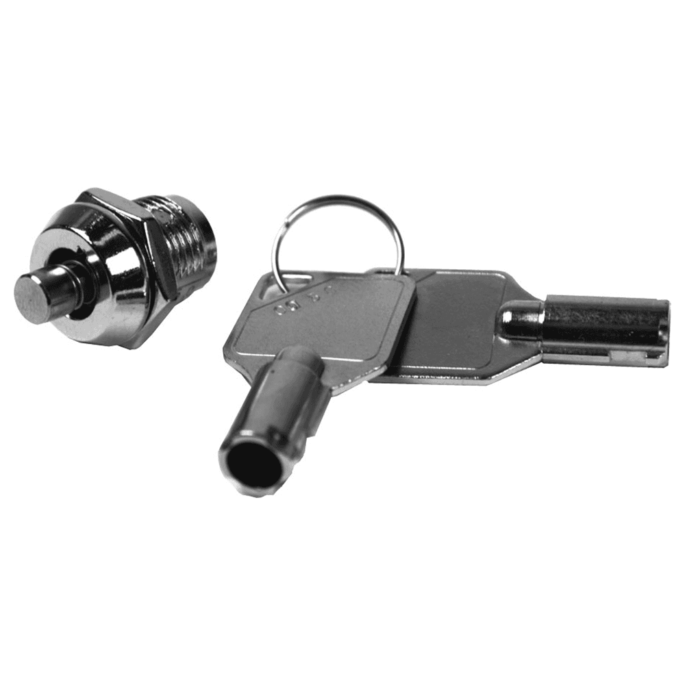 4 Pin Mini Tubular Push Lock, Bright Chrome, Keyed Different | Würth ...