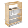 25-9/16" Soft-Close Pull-Out Vanity Grooming Organizer, Semi-Gloss ...