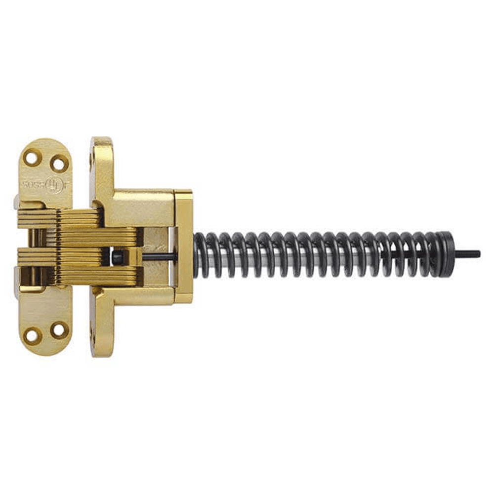 1-3/4" 418IC Invisible Closer Hinge, Satin Brass | Würth Louis & Company