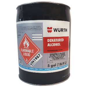 Clear Denatured Alcohol, 5 Gallon Pail | Würth Louis & Company