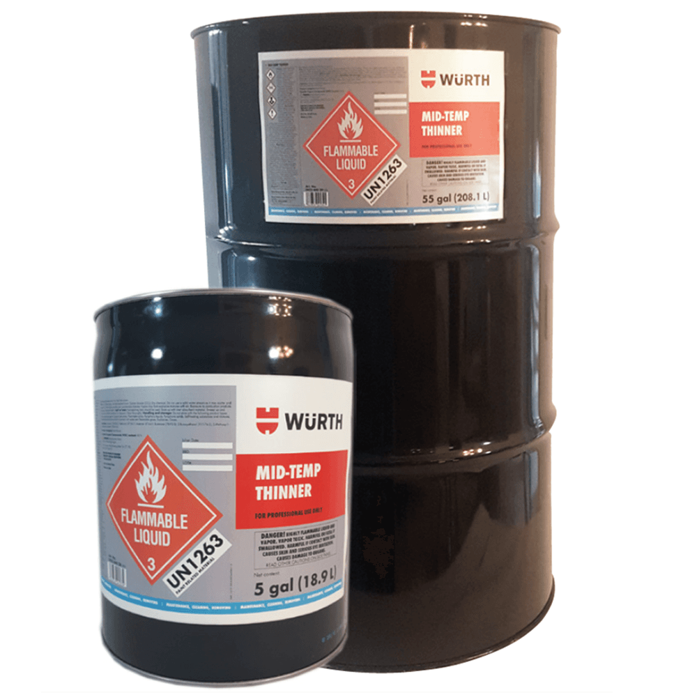 Mid-Temp Thinner, 5 Gallon Pail | Würth Louis & Company
