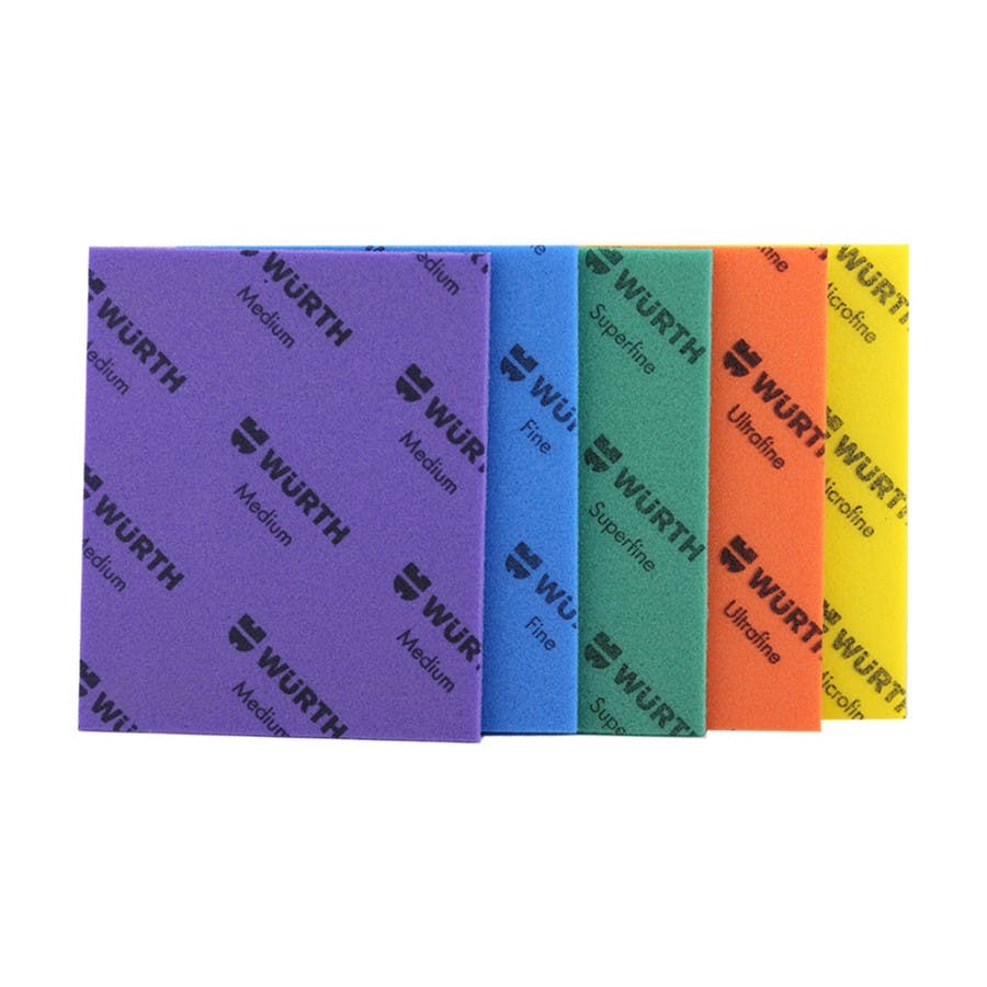 1-Sided Aluminum Oxide Sanding Sponges, 5-1/2" x 4-1/2" x 3/16", 280 ...