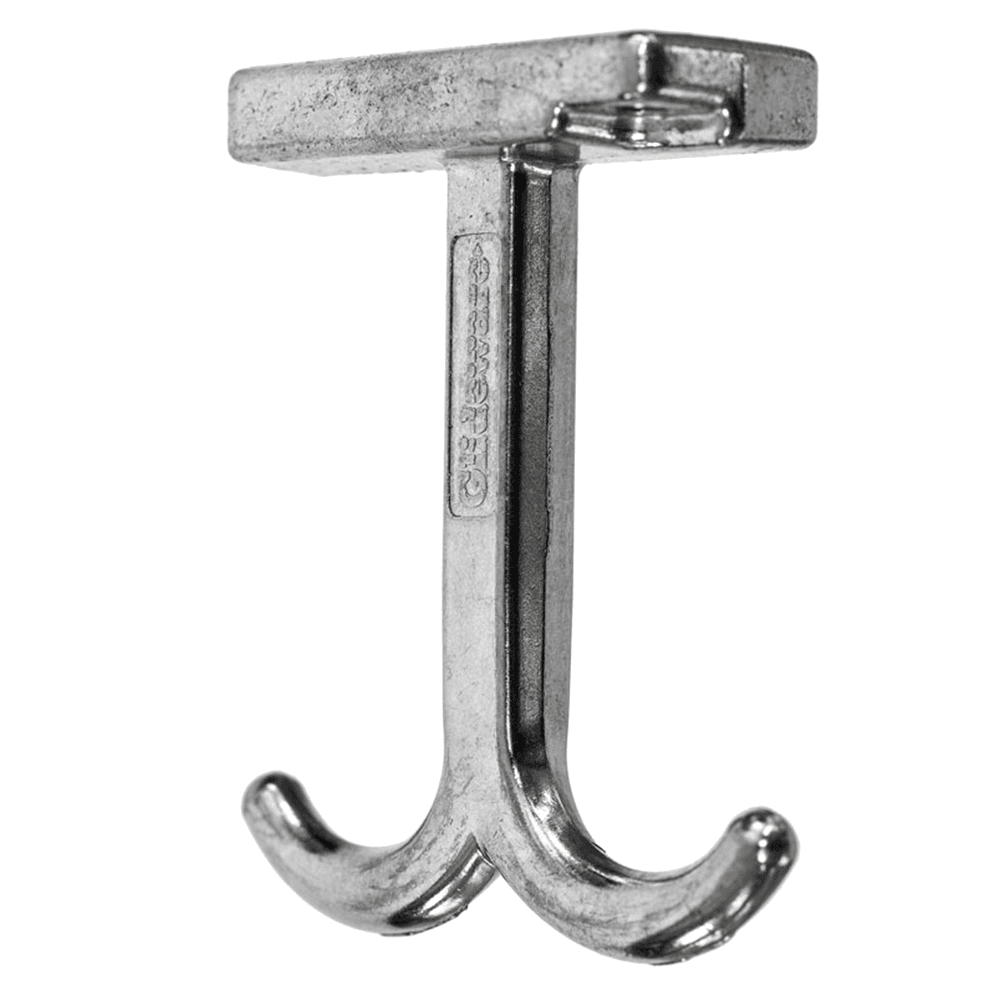 1" Back-to-Back Hook, Black | Wurth Louis and Company