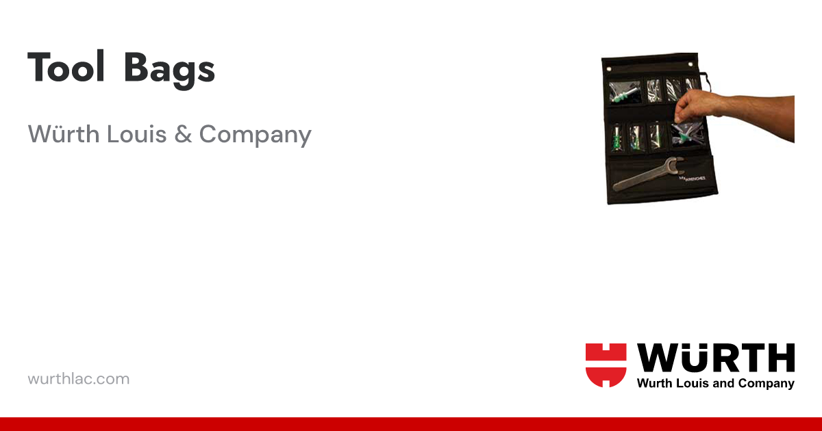 Tool Bags | Flex Tool Bags for Contractors | Wurth Louis and Company