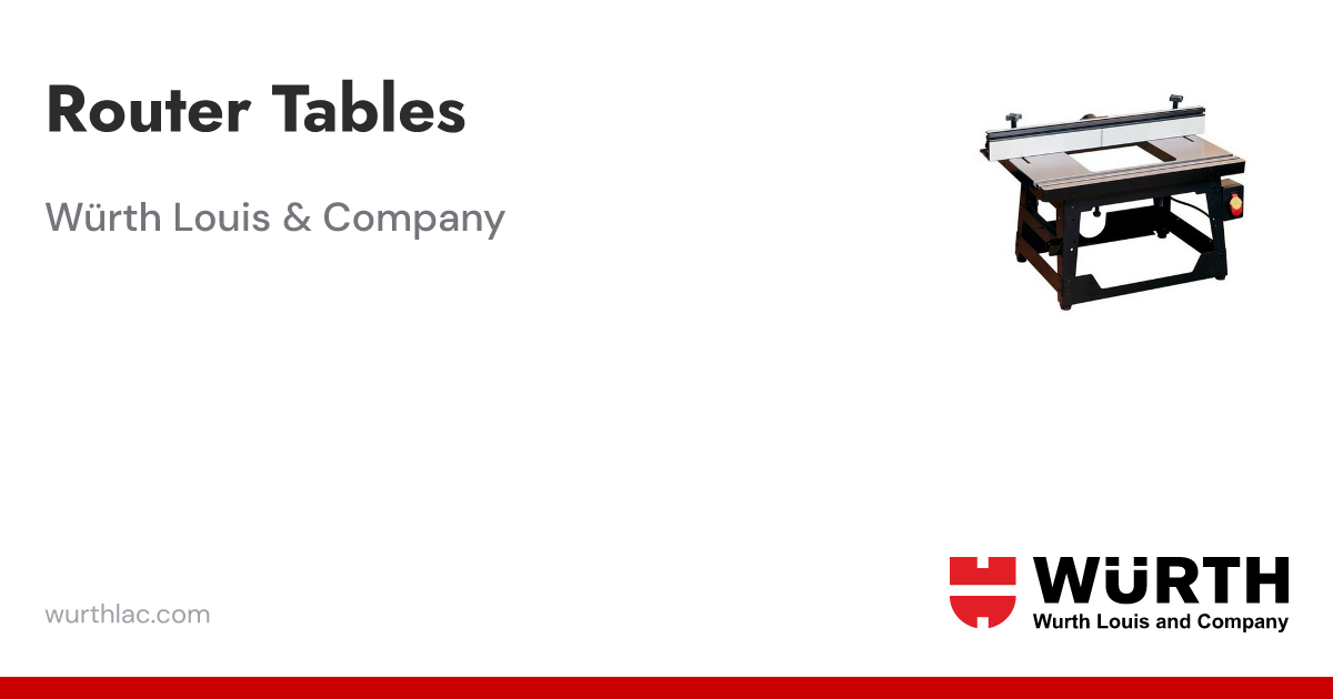 Router Tables | Precision Routing for Woodworkers | Wurthlac