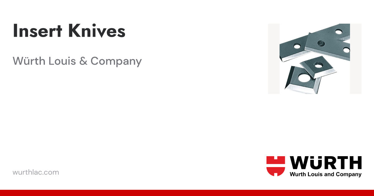 Insert Knives | High-Precision Cutting Tools for Contractors | Wurth ...