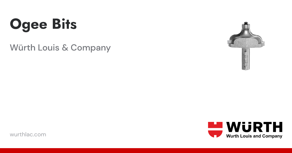 Ogee Bits | Router Bits for Cabinet Makers | Wurth Louis and Company
