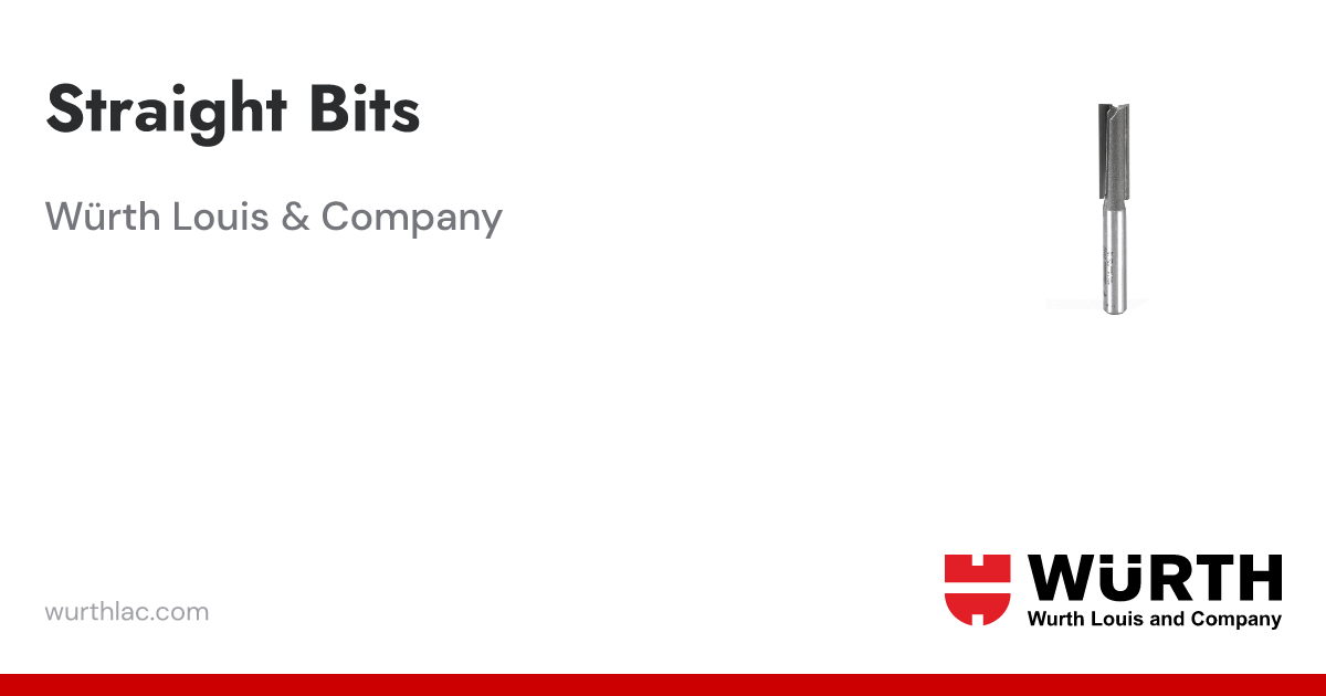 Straight Bits | Router Bits for Woodworkers | Wurth Louis and Company