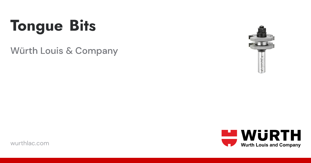 Tongue Bits | Router Bits for Cabinet Makers | Wurth Louis and Company