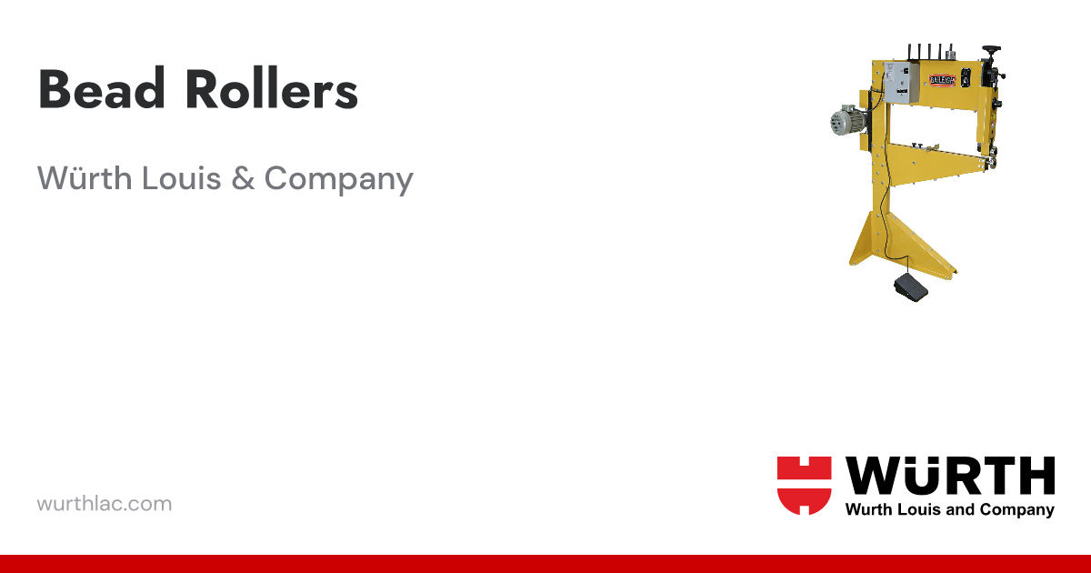 Bead Rollers | Metalworking Equipment for Professionals | Wurth Louis ...