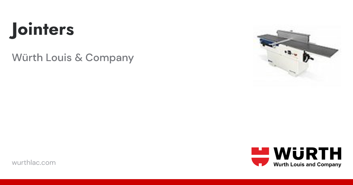 Jointers | Spiral Head & Helical Jointer Machines for Contractors ...