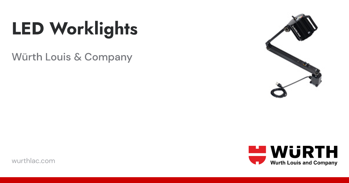 LED Worklights | Task Lighting for Contractors | Wurth Louis and Company
