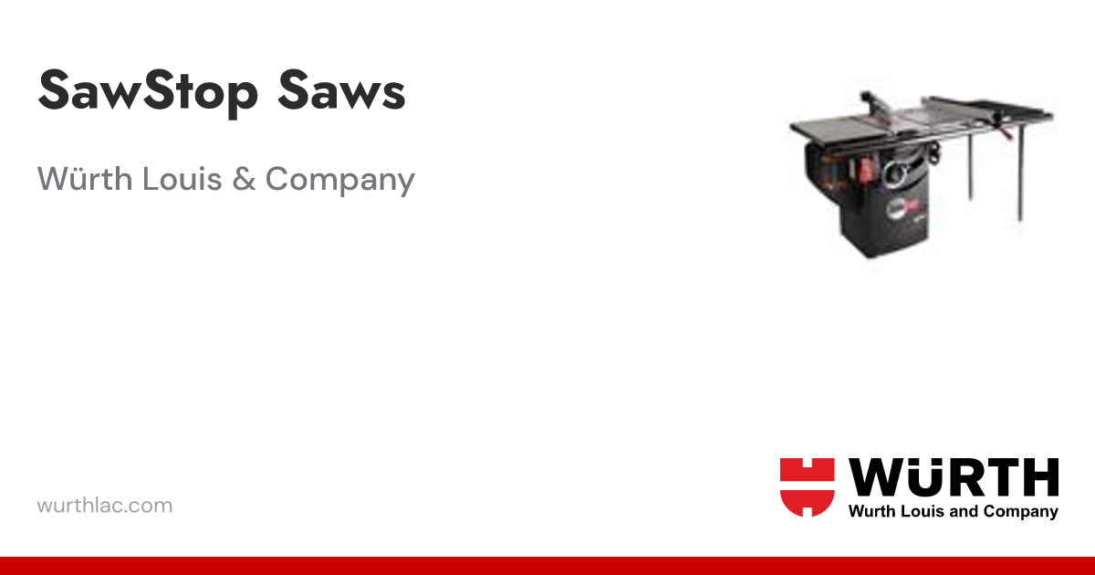 SawStop Saws | Precision Tools for Woodworkers | Wurthlac.com