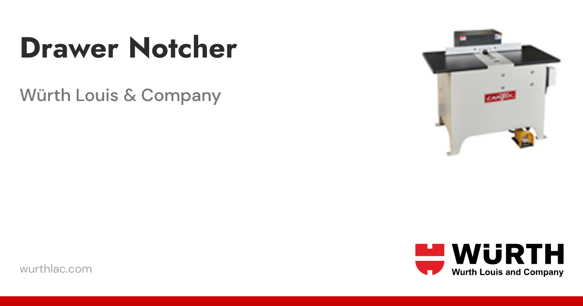 Drawer Notcher | Circle T M312 for Cabinet Makers | Wurth Louis and Company