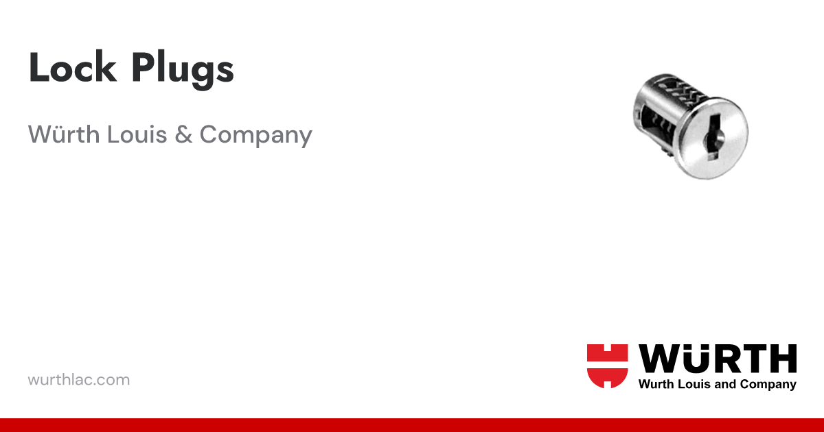 Lock Plugs | RemovaCoreâ?¢ Lock Plugs for Woodworking | Wurth Louis and ...