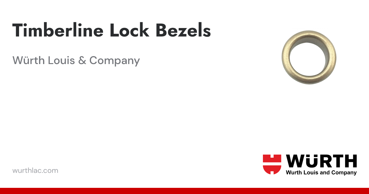 Timberline Lock Bezels | Lock Bezels for Woodworkers | Wurth Louis and ...