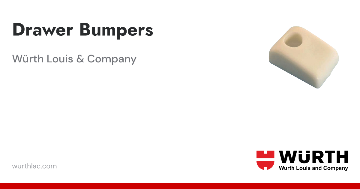 Drawer Bumpers | Drawer Slide Accessories for Woodworkers | Wurth Louis ...