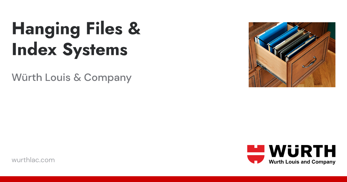 Hanging Files & Index Systems | File Organization Solutions for ...