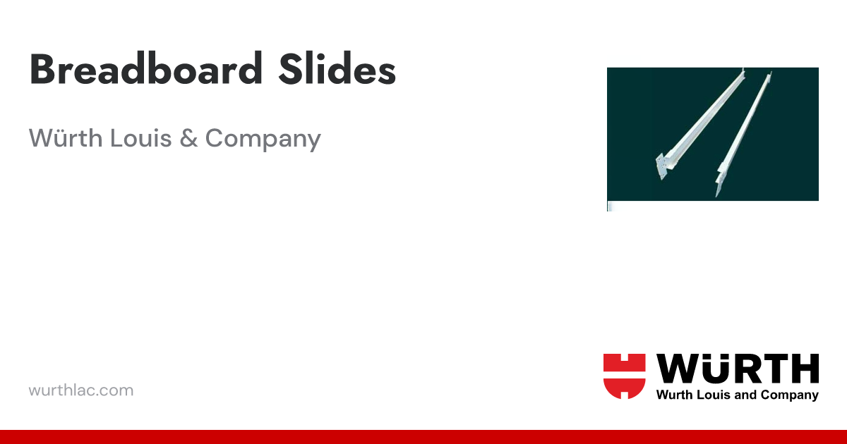 Breadboard Slides | Drawer Slides for Woodworking | Wurth Louis and Company