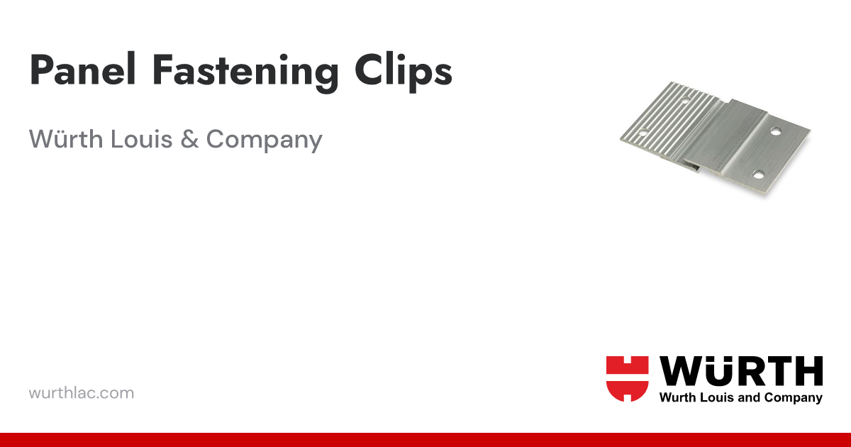 Panel Fastening Clips | Durable Clips for Wood Panels | Wurth Louis and ...