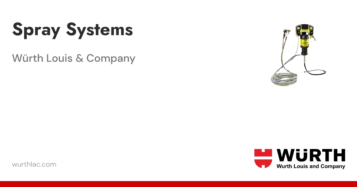 Spray Systems | Finishing Equipment for Woodworking | Wurth Louis and ...