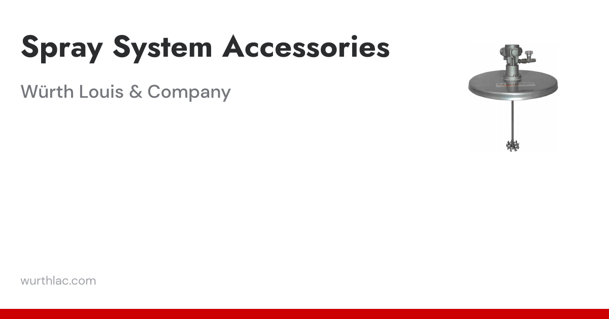 Spray System Accessories | HVLP Gun Parts for Contractors | Wurth Louis ...