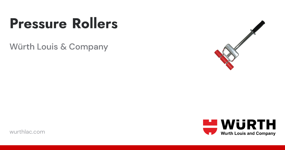 Pressure Rollers | Extendable Handle & J-Rollers for Contractors | Wurth Louis and Company
