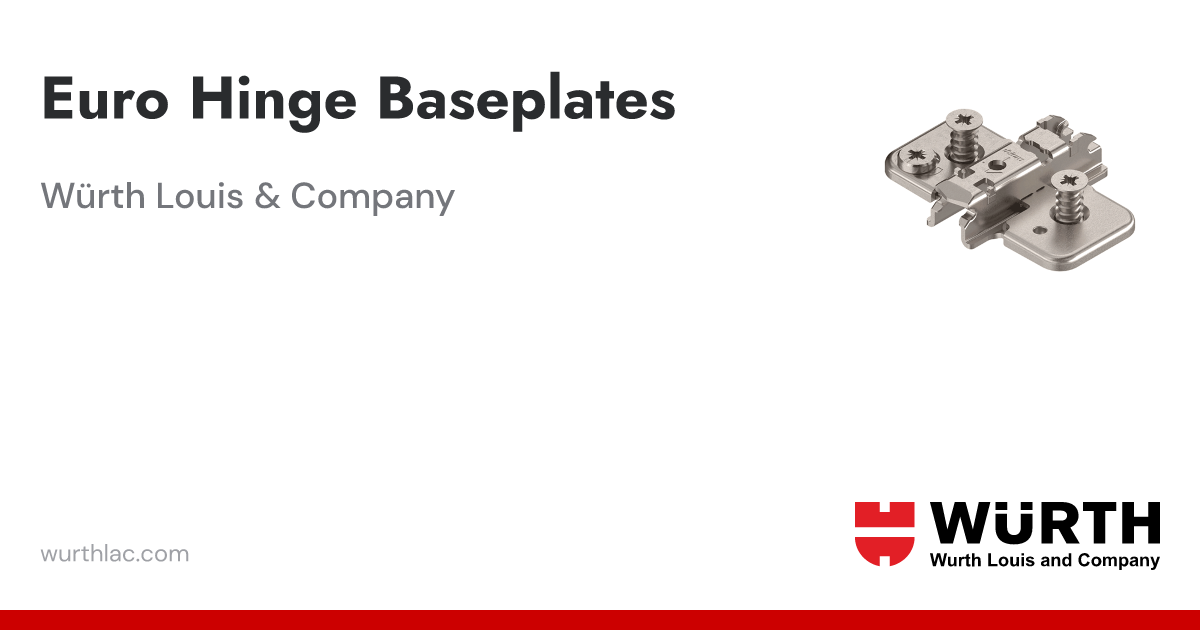 Euro Hinge Baseplates | Adjustable Mounting Plates for Cabinet Makers ...