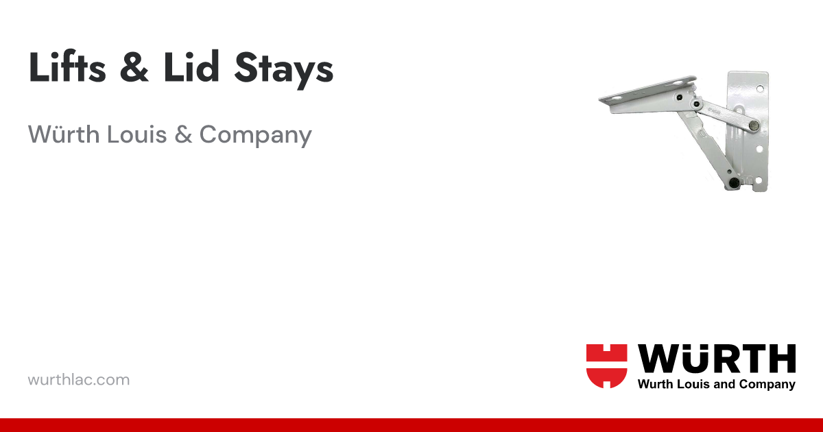 Lid Stays & Lift Mechanisms | Würth Louis & Company