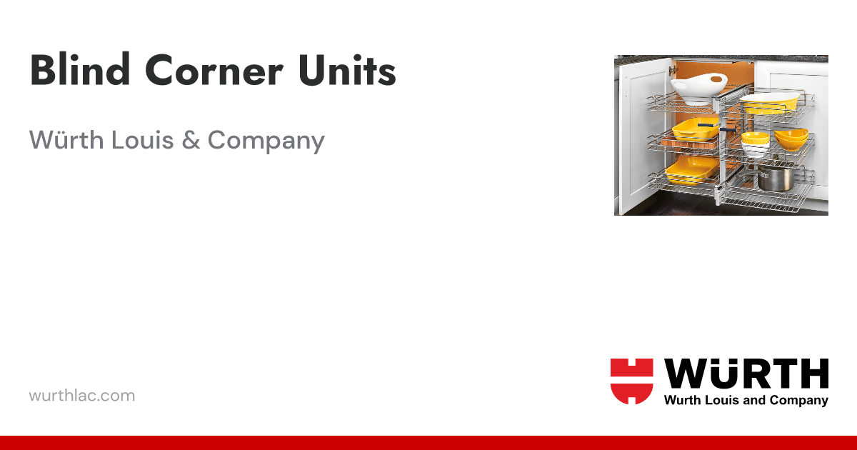 Blind Corner Cabinet Pullout Units & Organizers | Würth Louis & Company