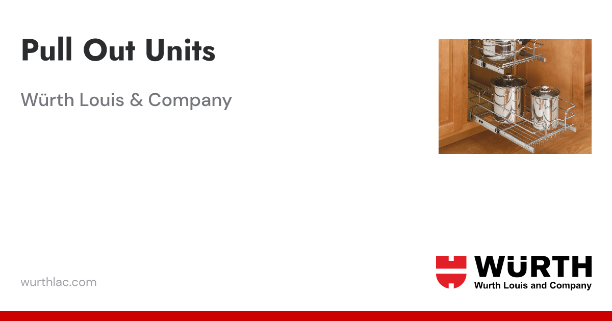 Pull-Out Pantry Racks & Units | Würth Louis & Company