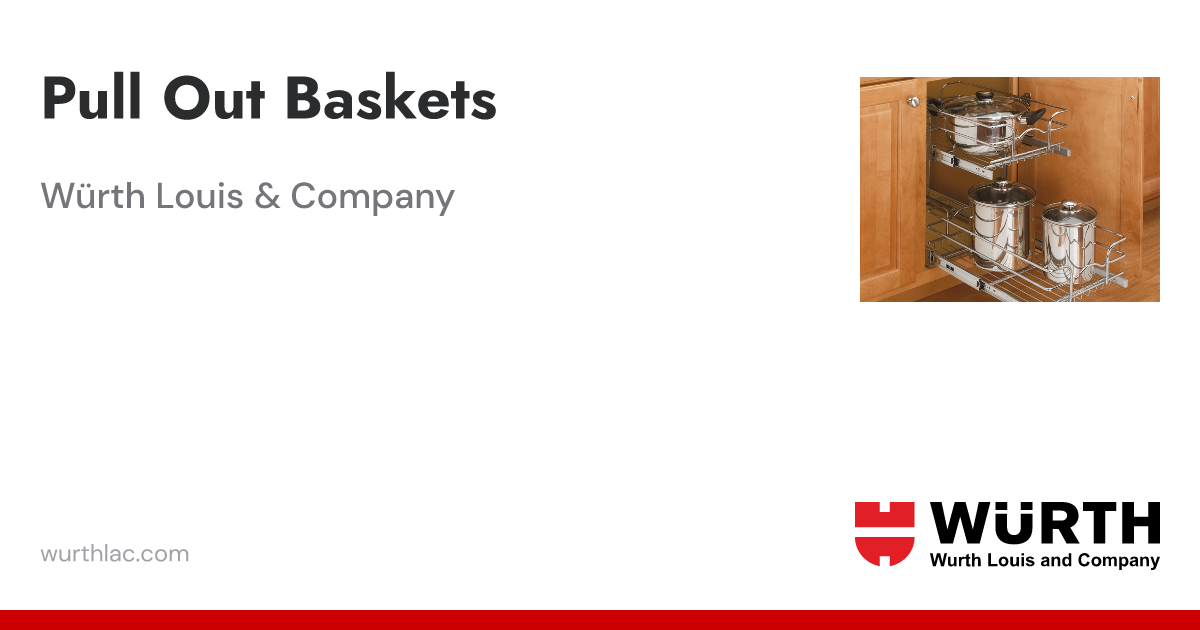 Pull Out Baskets | 2-Tier & 3-Tier Organizers for Cabinet Makers ...