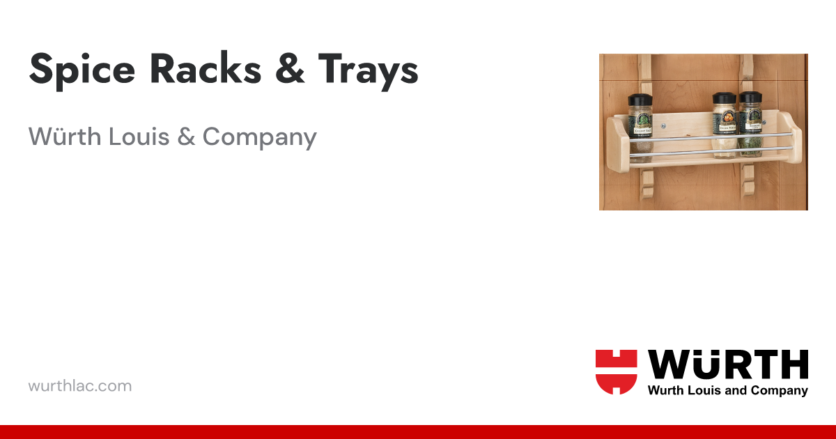 Spice Racks & Trays | Adjustable Spice Storage Solutions for Hobbyists ...