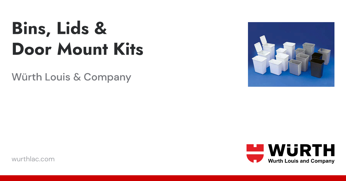 Bins, Lids & Door Mount Kits | Storage Solutions for Contractors ...