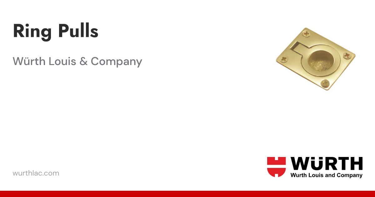 Ring Pulls | Decorative Cabinet Pulls for Woodworkers | Wurth Louis and ...