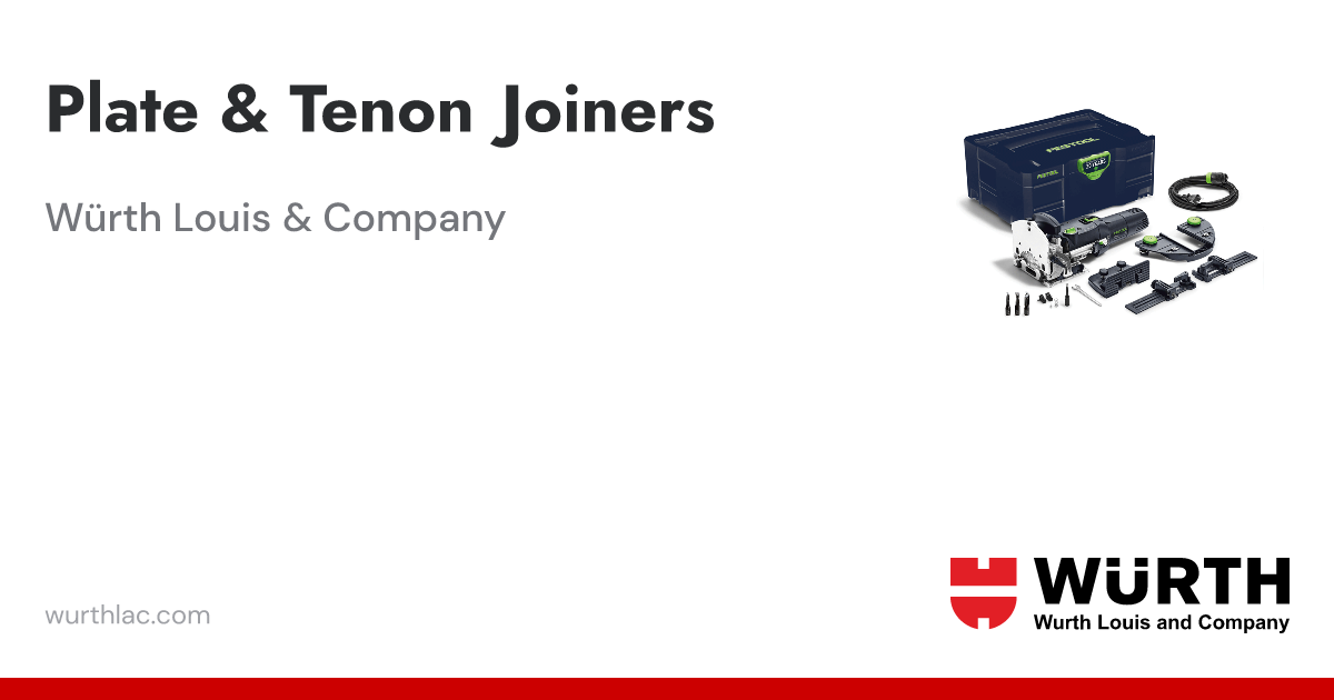 Plate & Tenon Joiners | Professional Joinery Tools for Contractors ...