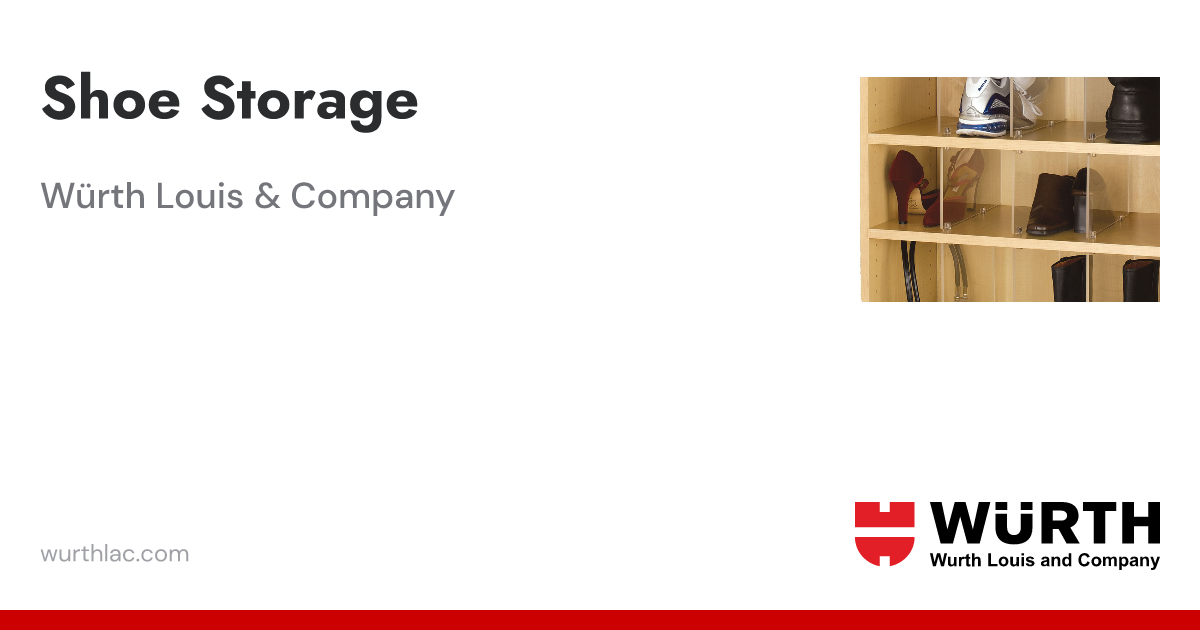 Shoe Storage | Wire Shoe Rails & Racks for Contractors | Wurth Louis ...
