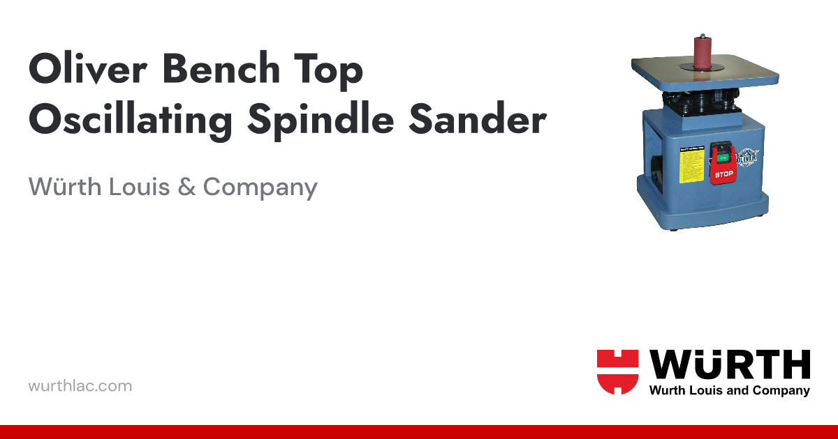 Oliver Bench Top Oscillating Spindle Sander | Würth Louis & Company