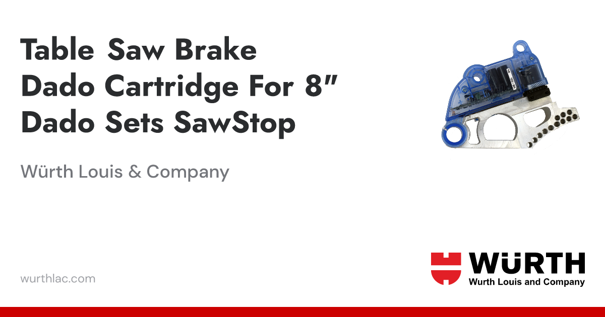 Table Saw Brake Dado Cartridge For 8" Dado Sets SawStop | Würth Louis ...