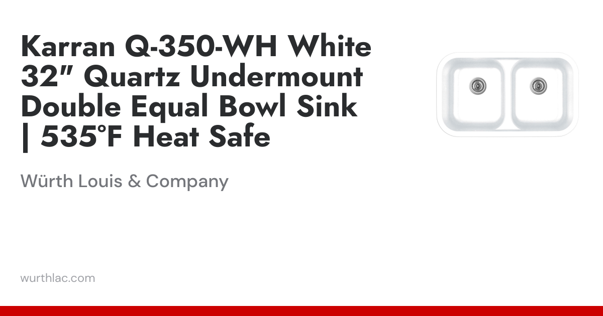 Karran Q-350-WH White 32