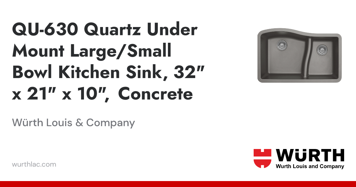 QU-630 Quartz Under Mount Large/Small Bowl Kitchen Sink, 32" x 21" x 10 ...
