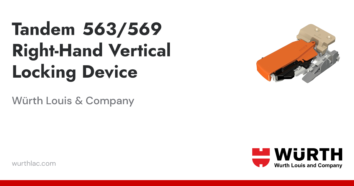 Tandem 563/569 Right-Hand Vertical Locking Device | Würth Louis & Company