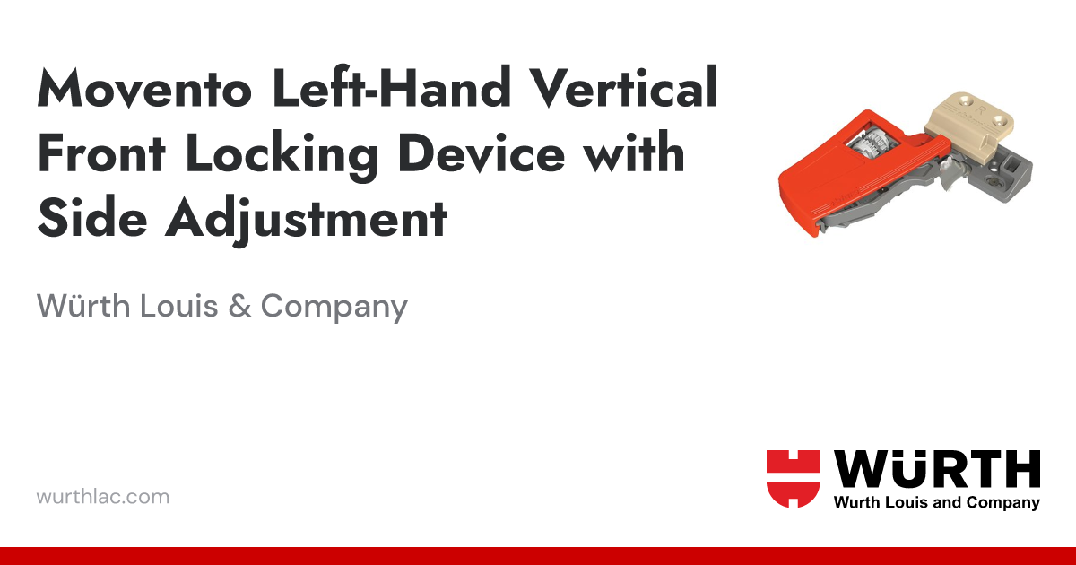 Movento Left-Hand Vertical Front Locking Device with Side Adjustment ...