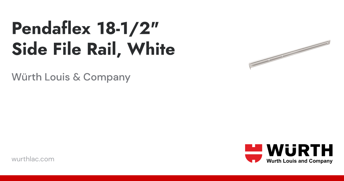 Pendaflex 18-1/2" Side File Rail, White | Würth Louis & Company
