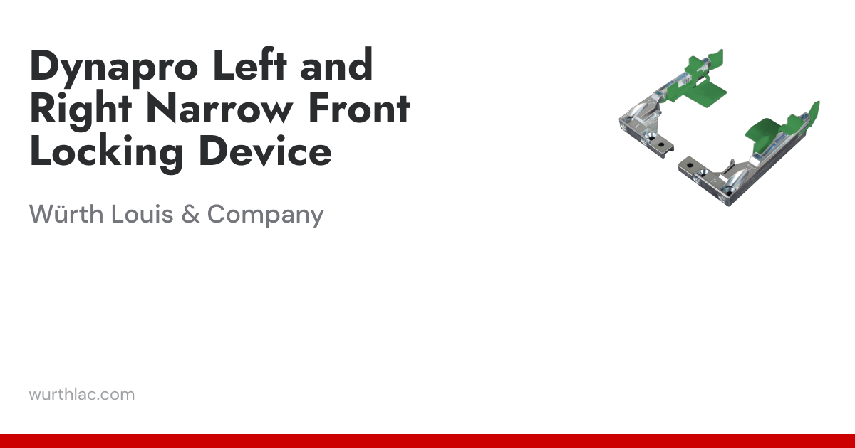 Dynapro Left and Right Narrow Front Locking Device | Würth Louis & Company
